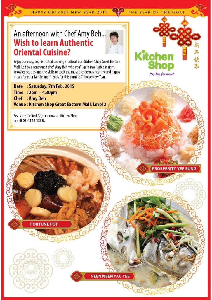 Kitchen Shop Oriental Cuisine with Chef Amy Beh – 7th Feb 2015 – Great ...
