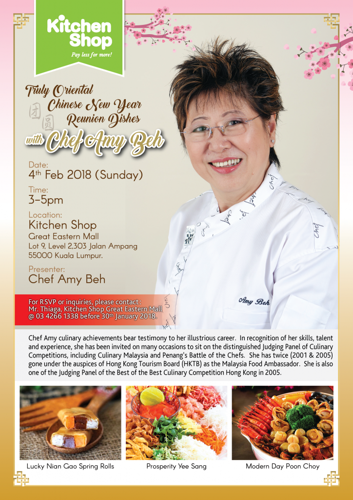 Cooking Invitation By Chef Amy Beh – House Of Presentation | Kitchen ...